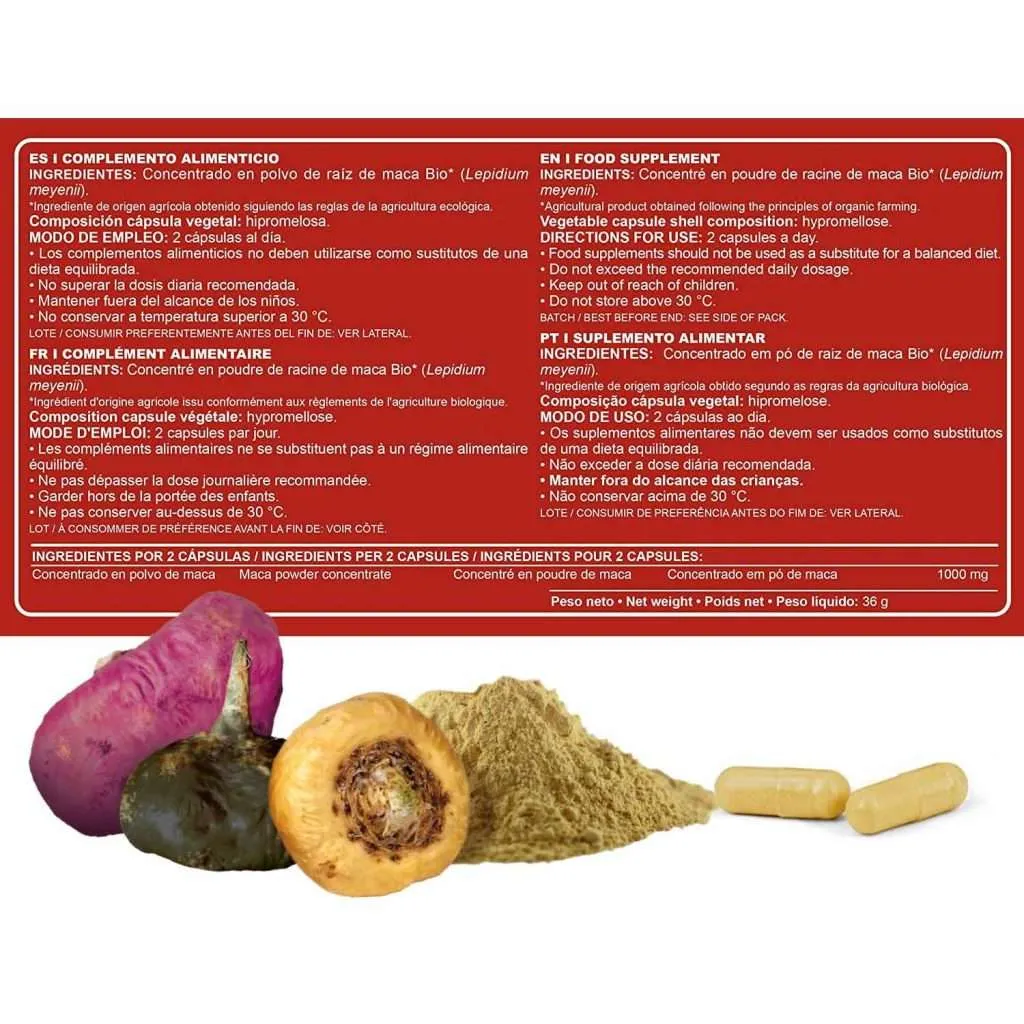 Maca Andina Macamar Marnys 60 Caps ֎ Vivo Natural