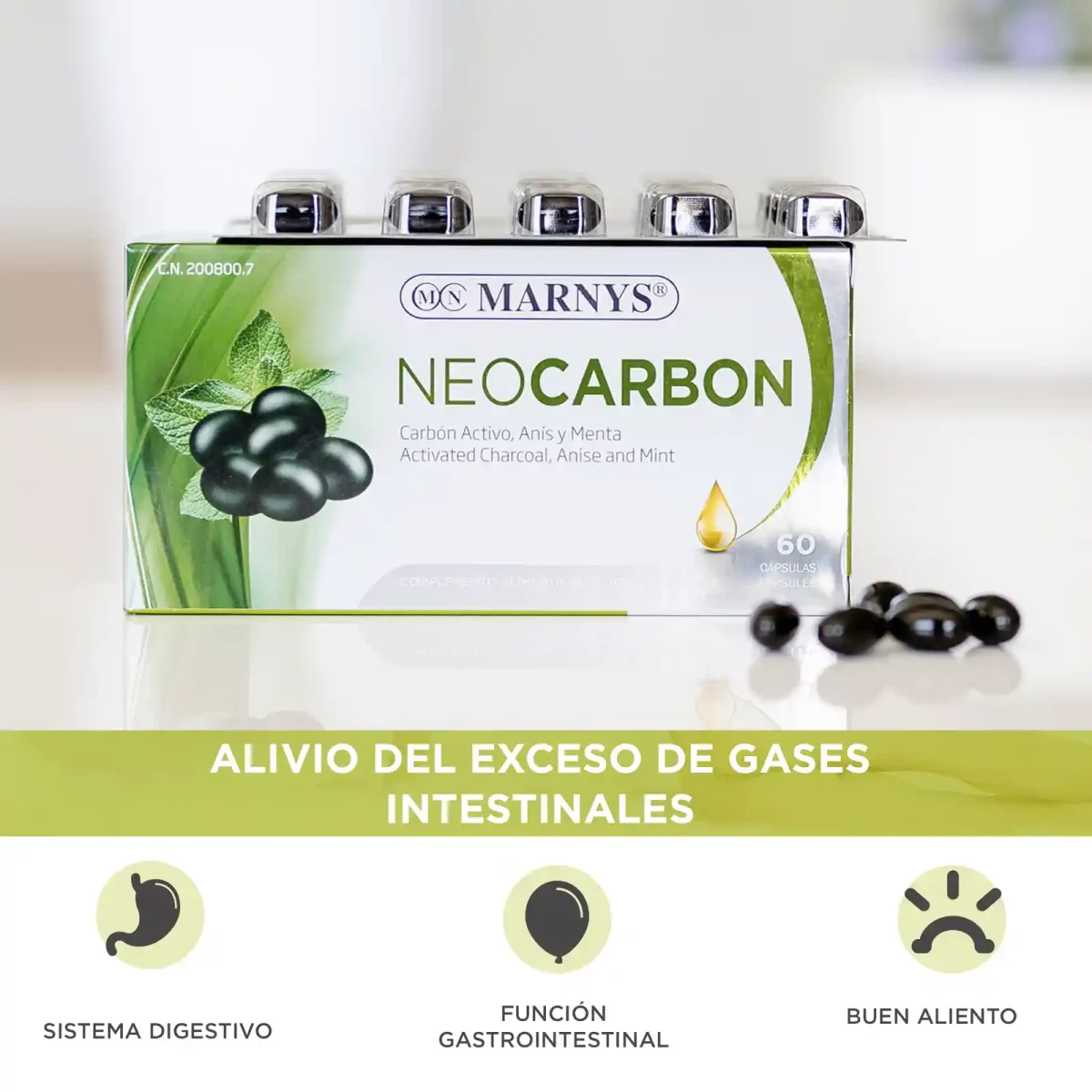Neocarbon Marnys 60 caps ֎ Vivo Natural
